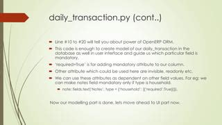 Odoo OpenERP Creating A Module PPT