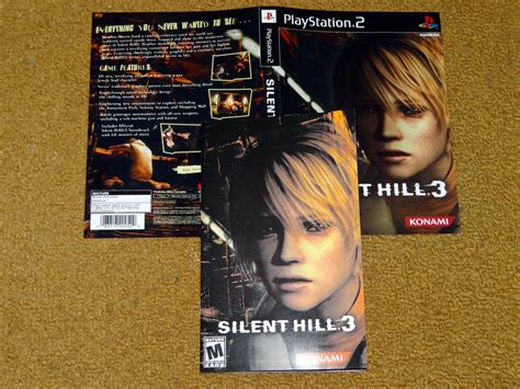 Custom Printed Silent Hill 3 Playstation 2 Manual Case And Case Insert