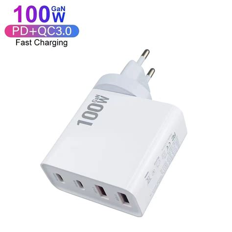 Incarcator Retea Tehnologia Nitrurii De Galiu W USB C USB ZYuuan Alb EMAG Ro