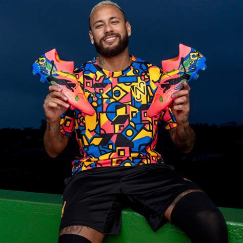 Puma Future 7 Ultimate Neymar Jr Cleats Fg Sunset Glow Bluemazing