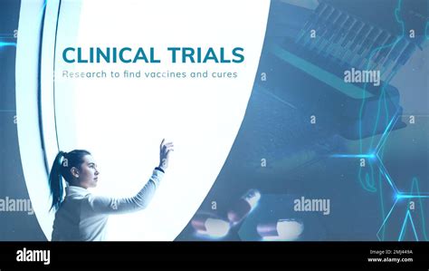 Clinical Trials Science Template Vector Smart Technology Presentation
