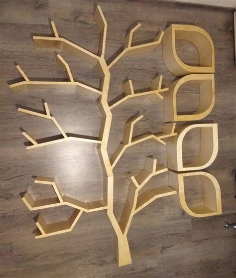 Tree Bookshelf Rustic Bookshelf Tree Shelf Interior Hand Etsy