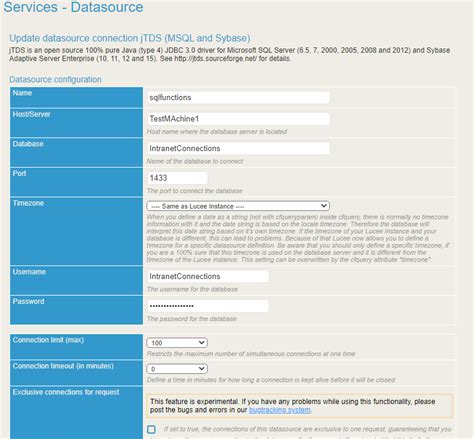 Reinstalling Lucee Intranet Connections