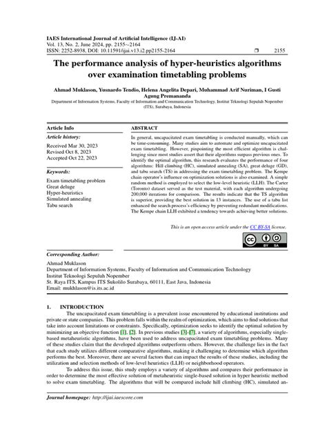 The Performance Analysis Of Hyper Heuristics Algorithms Over Examination Timetabling Problems