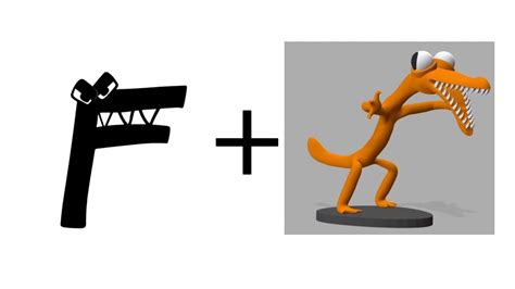 Alphabet Lore Vs Roblox Rainbow Friends F Orange Alphabet