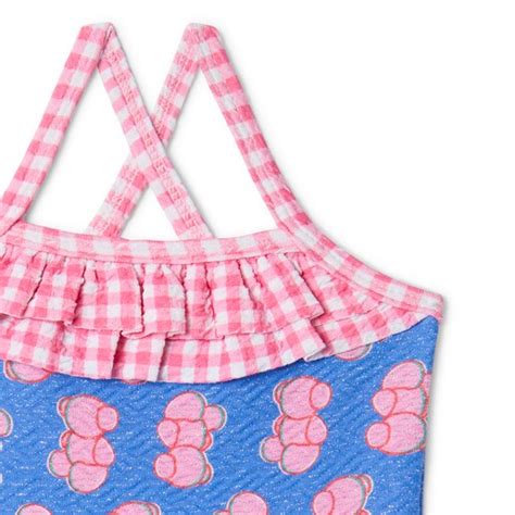 Girl S One Piece Swimsuit In Chic Blue Tous