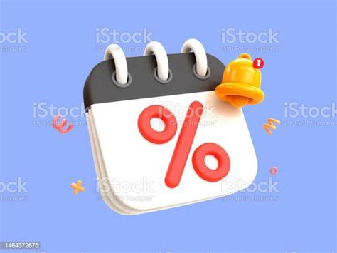 3d 최소 특별 할인 제공 아이콘입니다 플래시 판매 알림 특별 큰 판매 제안 백분율과 벨 아이콘이 있는 달력입니다 3d 그림입니다 달력에 대한 스톡 사진 및 기타 이미지