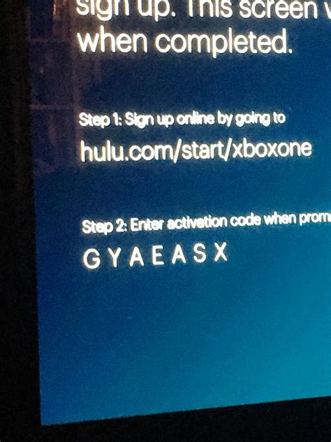 The Activation Code For Hulu On My Xbox R Funny