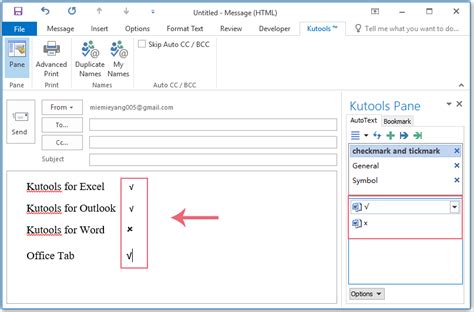 How To Add Check Marks In Emails In Outlook