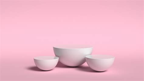 3d 추상 배경 렌더링 제품 디스플레이를 위한 분홍색 플랫폼 인테리어 연단 장소 디자인을위한 빈 장식 템플릿입니다 3차원 형태에 대한 스톡 사진 및 기타 이미지 Istock