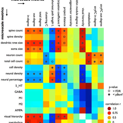 macroscale microscale metrics correlations figure plots all