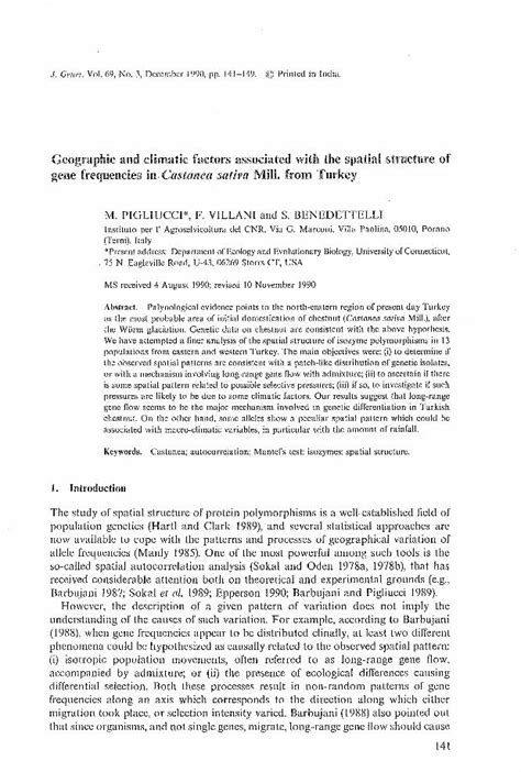 Pdf Geographic And Climatic Factors Associated With The Spatial