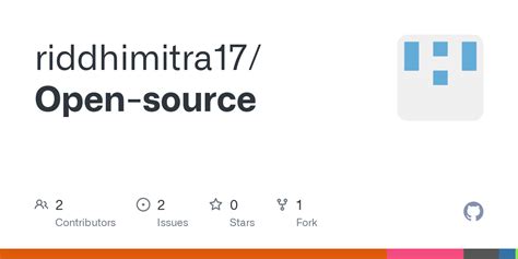 Github Riddhimitra17open Source