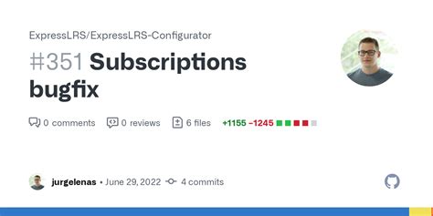 Subscriptions Bugfix By Jurgelenas Pull Request ExpressLRS ExpressLRS Configurator GitHub