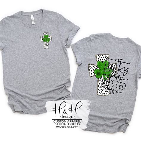 Not Lucky Simply Blessed Dalmation Cross Handh Designs Llc