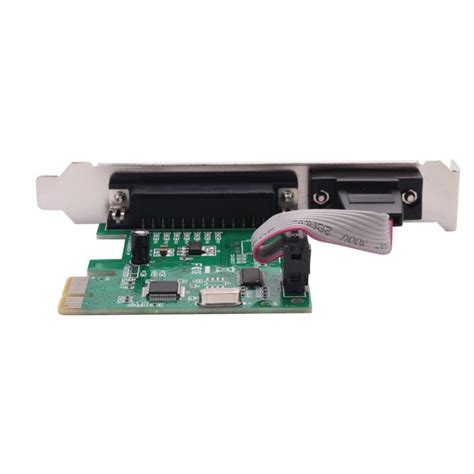 Rs232 Rs 232 Serial Port Com And Db25 Printer Parallel Port Lpt To Pci E Pci Express Card Adapter