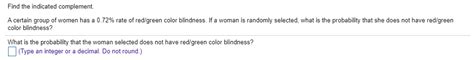 Solved Find The Indicated Complement A Certain Group Of Chegg