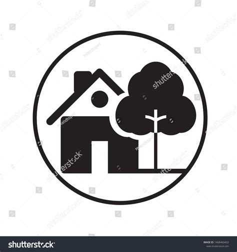 Black House Icons Building Ine Icon 库存矢量图（免版税）1468460402 Shutterstock