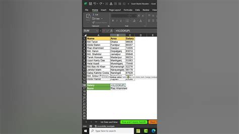Vlookup Shorts Video Excel Tips And Tricks For You 😍 Excelshorts Excel Youtube