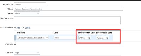 How To Query The Effective Start And End Dates Of Job On Job Profile — Cloud Customer Connect