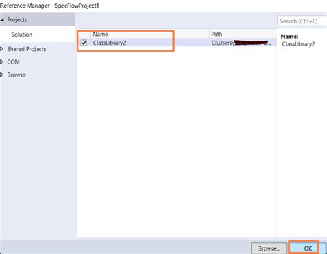 Specflow Other Project Dependencies
