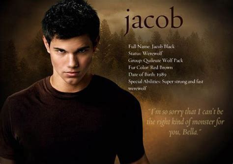 Jacob Twilight Quotes Twilight New Moon Breaking Dawn Bella Swan