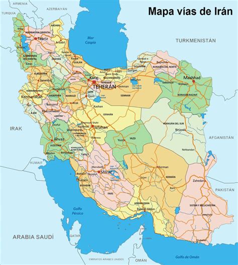 Mapa De Irán Descripción Cartográfica De Un País