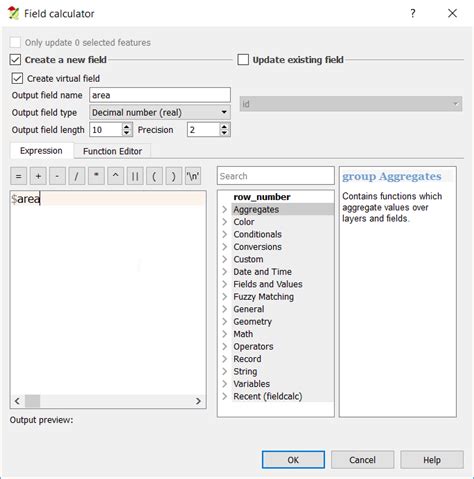 Attribute Table Creating Dynamic Field Area In Qgis Geographic Information Systems Stack