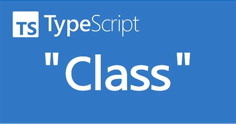 Ts Typescript의 Class