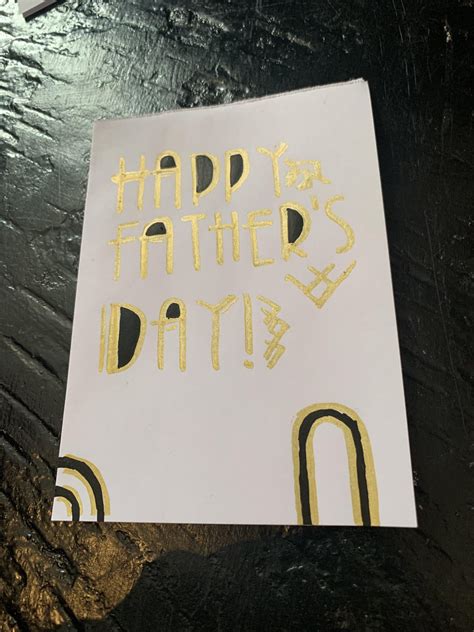 My Dad Likes His Art Deco Style So I Did His Fathers Day Card In That Style Do You Think Its