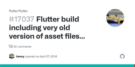 Flutter Build Including Very Old Version Of Asset Files From Seemingly
