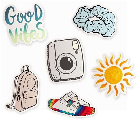 Buy Cute Vsco Girl Themed Pack 6 Pack Vsco Girl Stickers Vsco Laptop