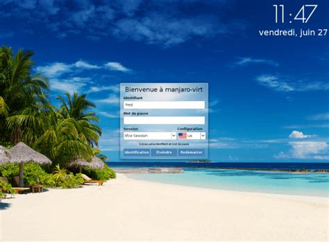 Manjaroarchlinux Installer Sddm Simple Qml Based Display Manager Memo