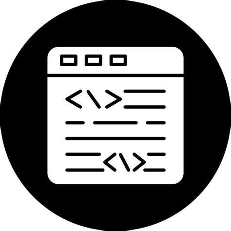 Website Coding Vector Icon Style Vector Art At Vecteezy
