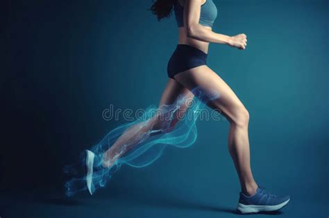 Female Athletic Runner Analysis Generate Ai Stock Image Image Of Healthcare Pulse 289553279