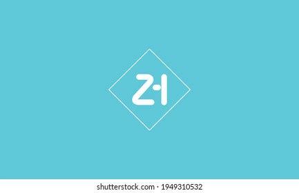 Zh Logo Z H Design White Stock Vector Royalty Free 1949310532