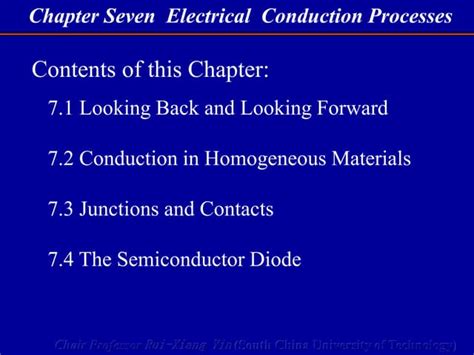 Chapter 07 Ppt Electrical Conduction Ppt