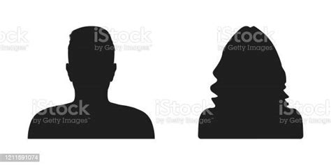 남자와 여자 아바타 프로필입니다 남성 및 여성 얼굴 실루엣 또는 아이콘입니다 머리 아바타 벡터 그림입니다 백인종에 대한 스톡 벡터 아트 및 기타 이미지 Istock