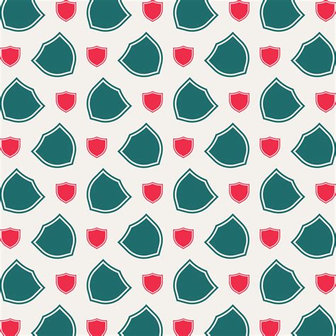 Shield Impressive Trendy Multicolor Repeating Pattern Vector