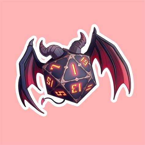 Devil D20 Dnd Sticker Dungeons And Dragons Art Dnd Art Dungeons And Dragons