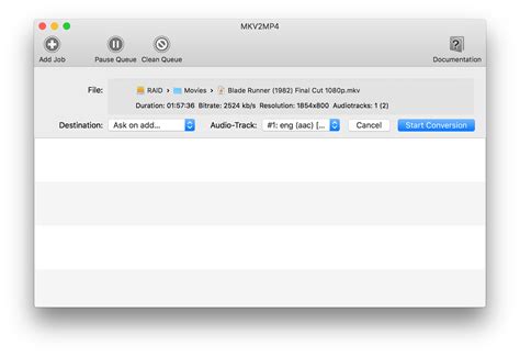 Mac MKV2MP4 Convert MKV Videos To More Compatible MP4 Files