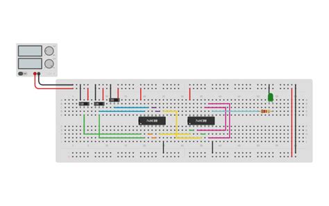 Circuit Design Ab Bc Using Nand Gates B319015 Tinkercad