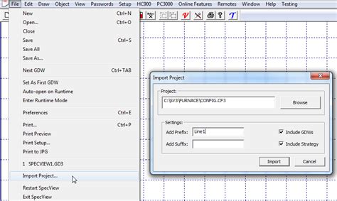 editing a specview project editing gdws graphical display windows