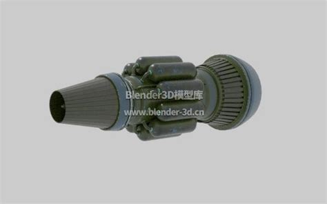 Blender 深色引擎发动机3d模型素材资源免费下载 Blender3d模型库