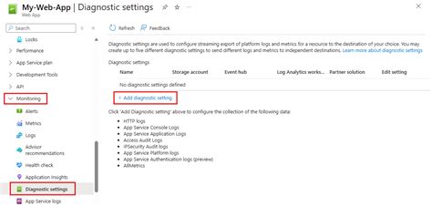 Enable Diagnostic Logging Azure App Service Microsoft Learn