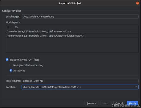 Android 15 源码分析【环境搭建： Asfp 调试framework Java 与 Native】android Asfp Csdn博客
