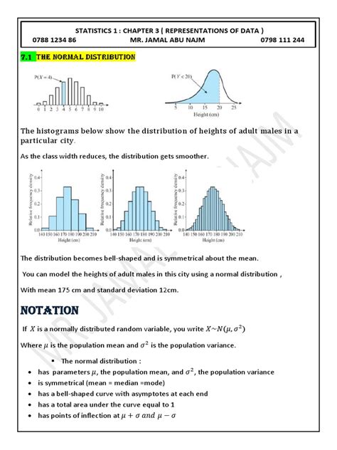 Notation Pdf Normal Distribution Standard Deviation