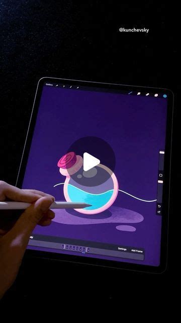Alex Kunchevsky On Instagram Liquid Animation Trick In Procreate 💦 Get My Beginner Friendly