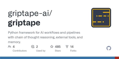github griptape ai griptape python framework for ai workflows and
