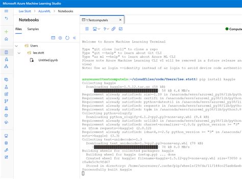 starting your kaggle challenge using azure machine learn services